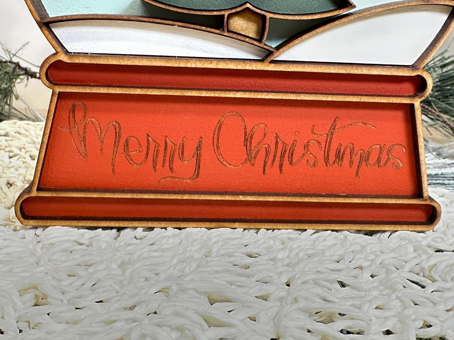 Wooden Christmas Snowglobe Shelf Decor - Etsy