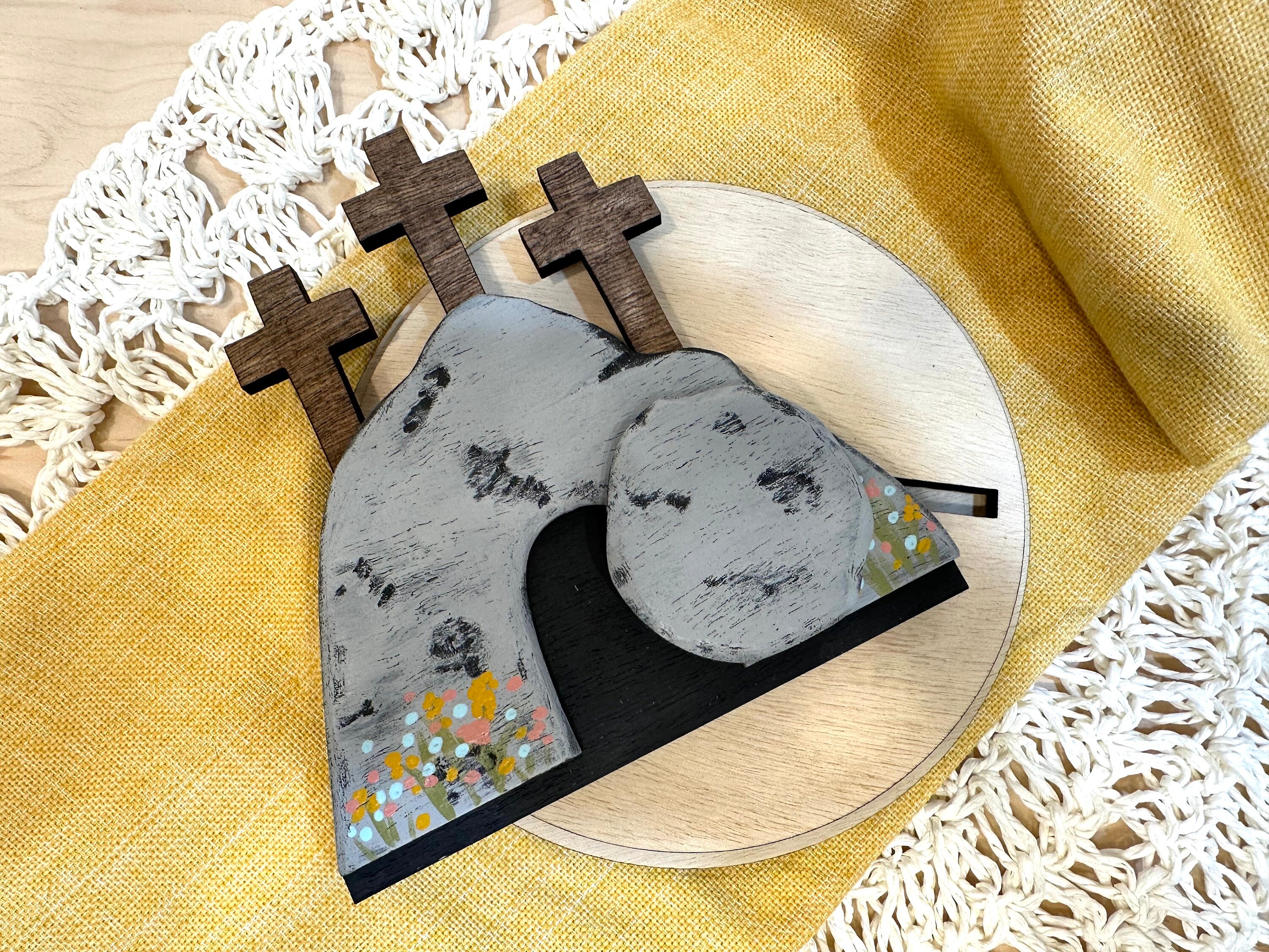 Empty Tomb Easter Centerpiece With Three Crosses - Etsy