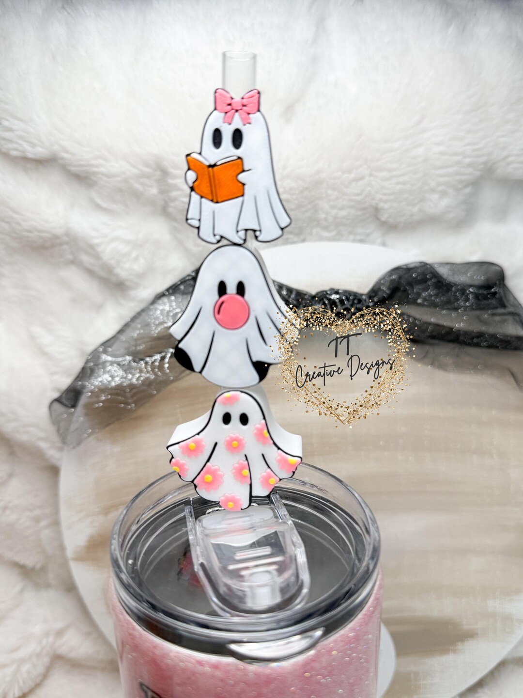Straw Toppers Girl Ghosts. Fits the Stanely Cups. - Etsy