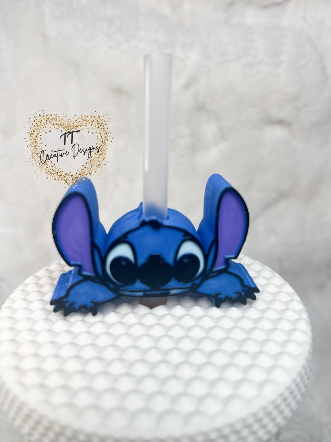Stitch Straw Topper: 3D Printed Stanley Cup Charm - Etsy
