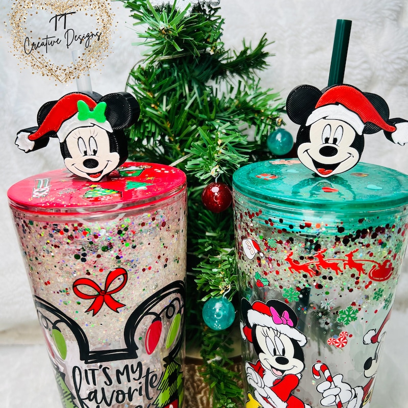 Mickey Mouse Straw Topper - Etsy