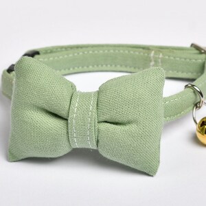 Green, Cat Collar With Bell, Cat and Kitten Sizes, Breakaway Cat Collar ...