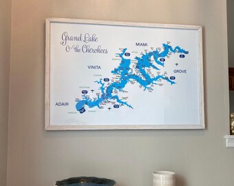 Grand Lake Map | Etsy