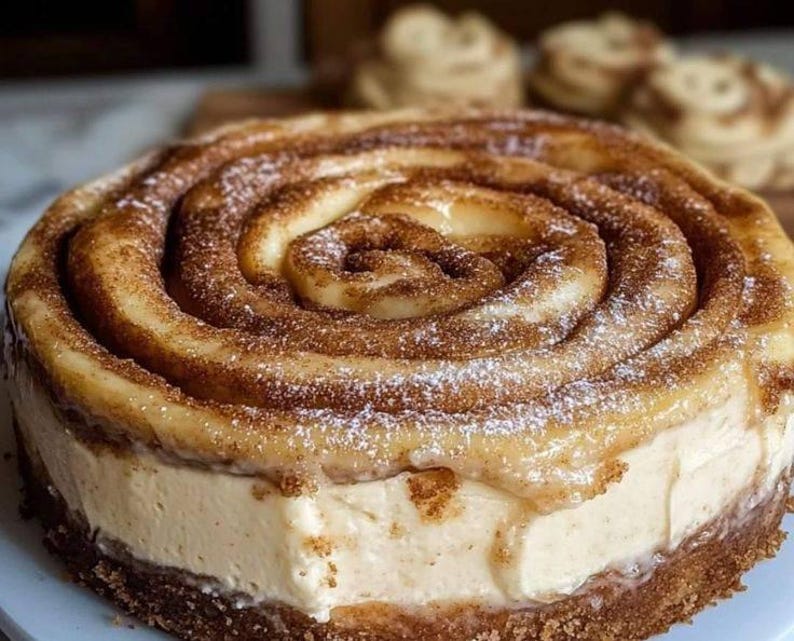 BEST RECIPE for Fluffy & Creamy Cinnamon Roll Cheesecake Download. - Etsy