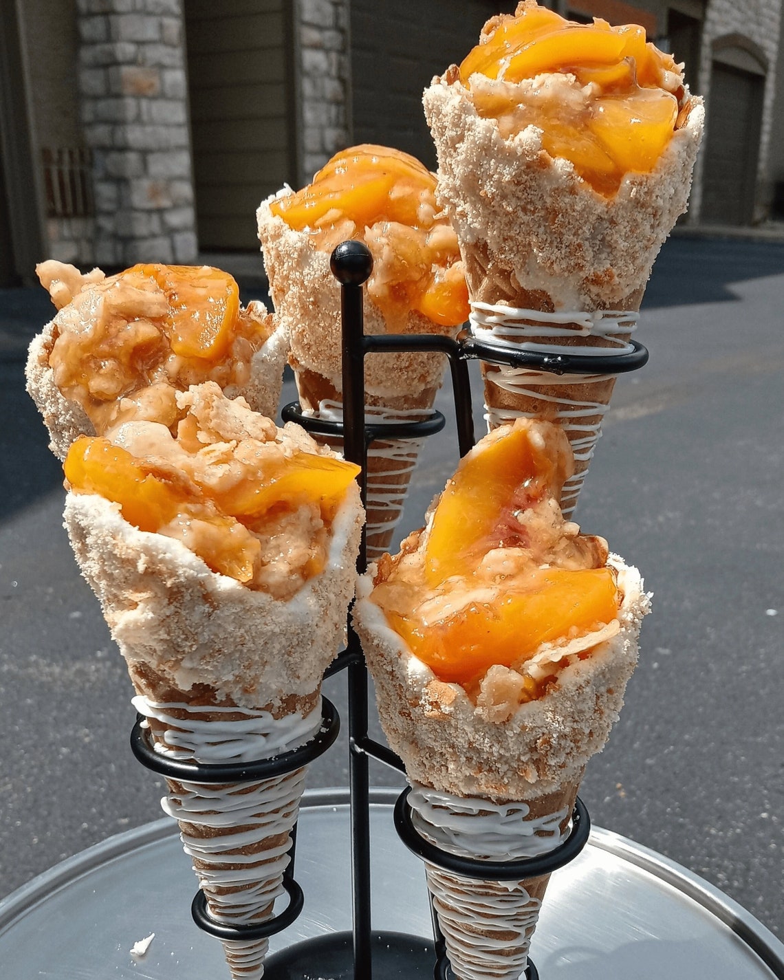 BEST RECIPE for Peach Cobbler Stuffed Cones Download. - Etsy