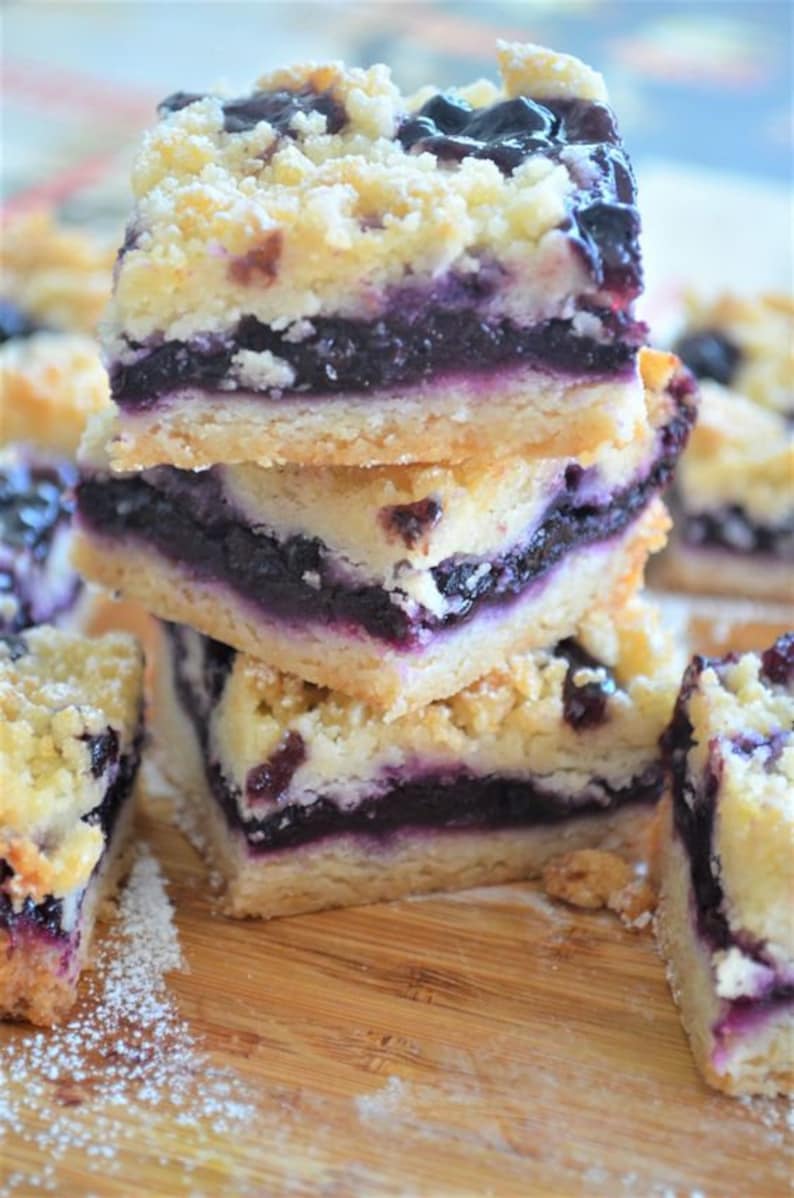 BEST RECIPE for Blueberry Crumb Bars Download. - Etsy