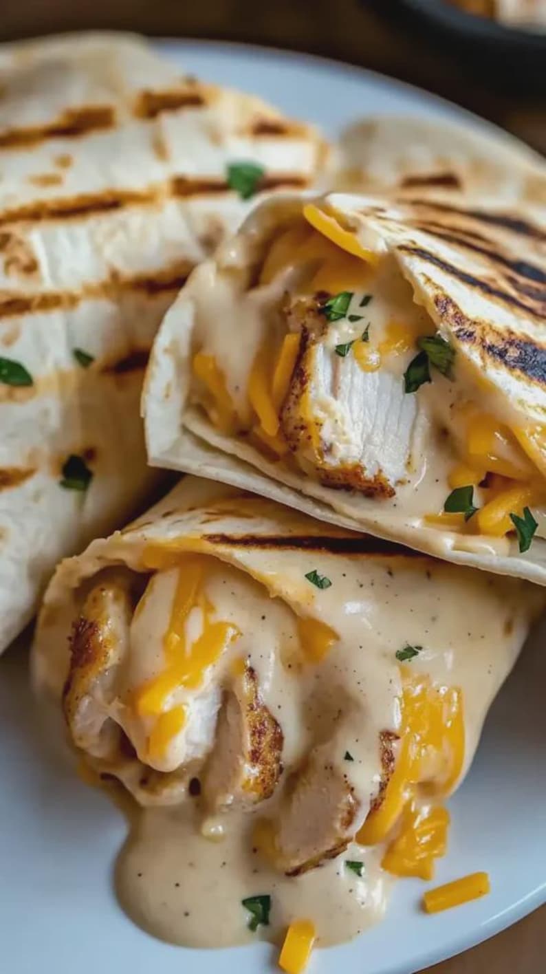 BEST RECIPE for Cheesy Garlic Chicken Wraps Download - Etsy