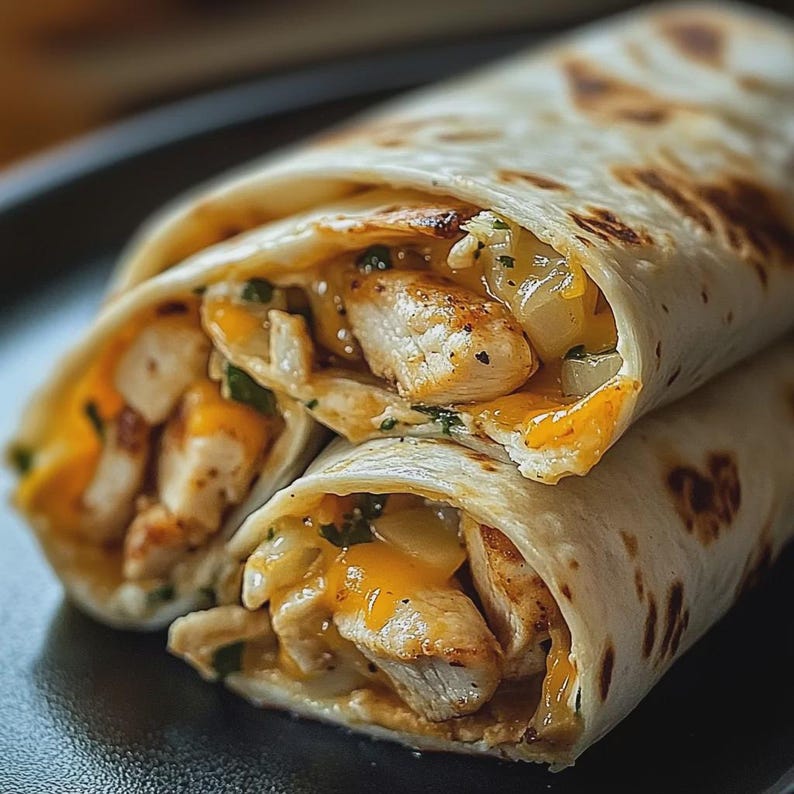 BEST RECIPE for Cheesy Garlic Chicken Wraps Download - Etsy