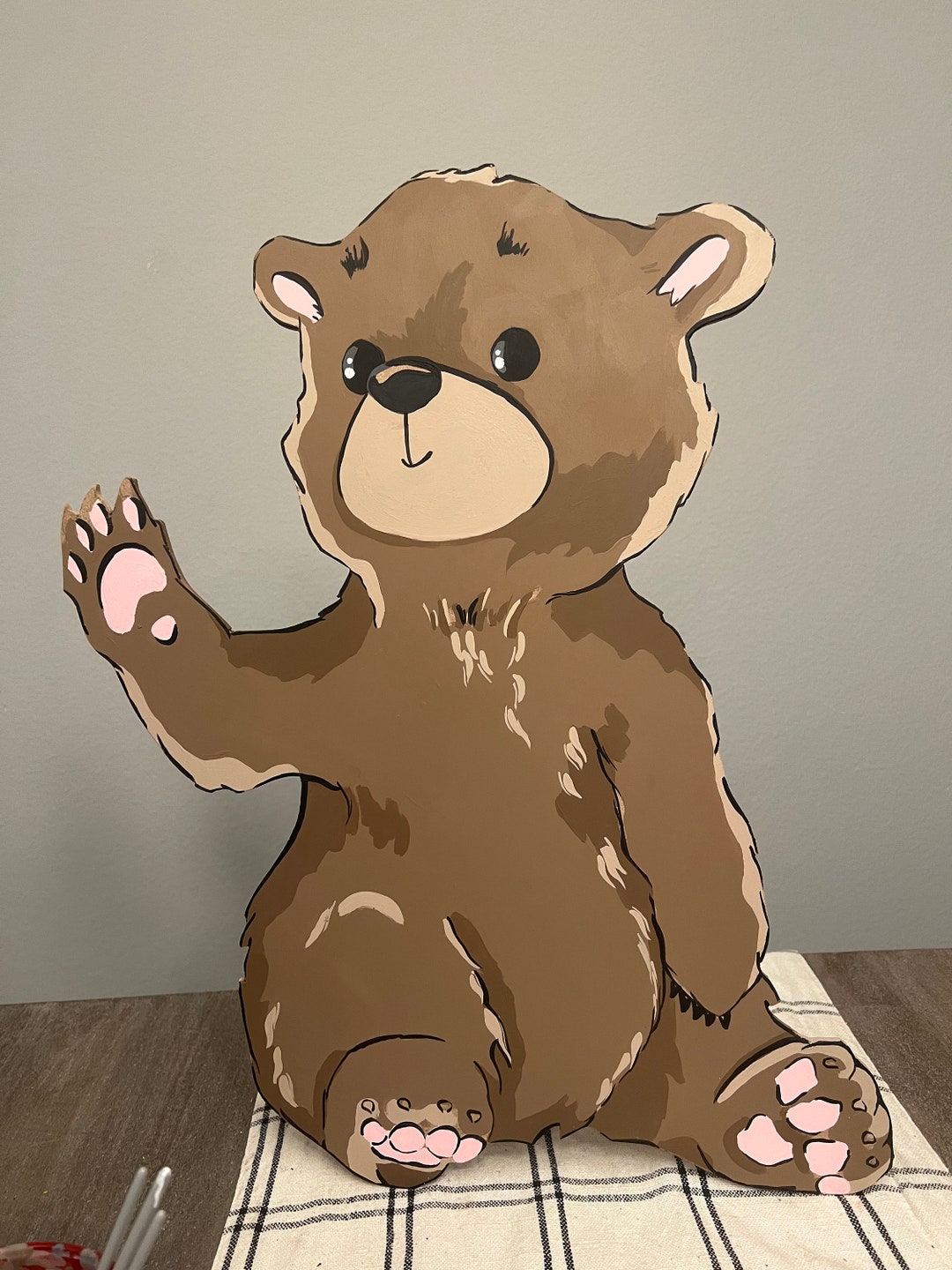 Woodland Baby Cub Cutout - Etsy