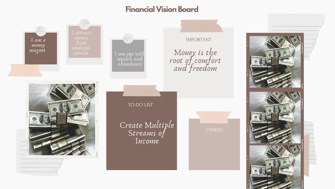 Digital Vision Board Template - Etsy