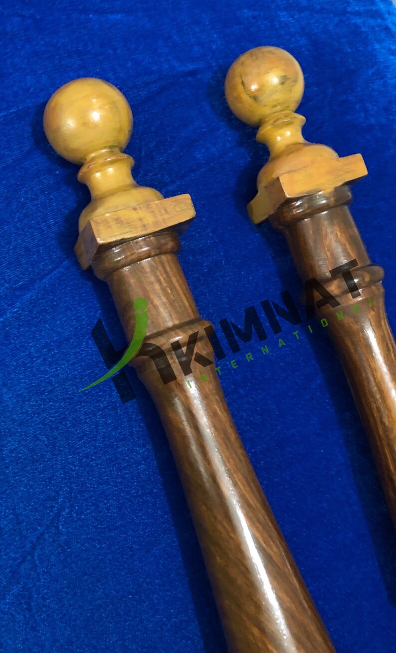 Masonic Regalia Wooden Free Mason Wood Columns Senior Warden And Junior Warden Emblems Sold As Pair