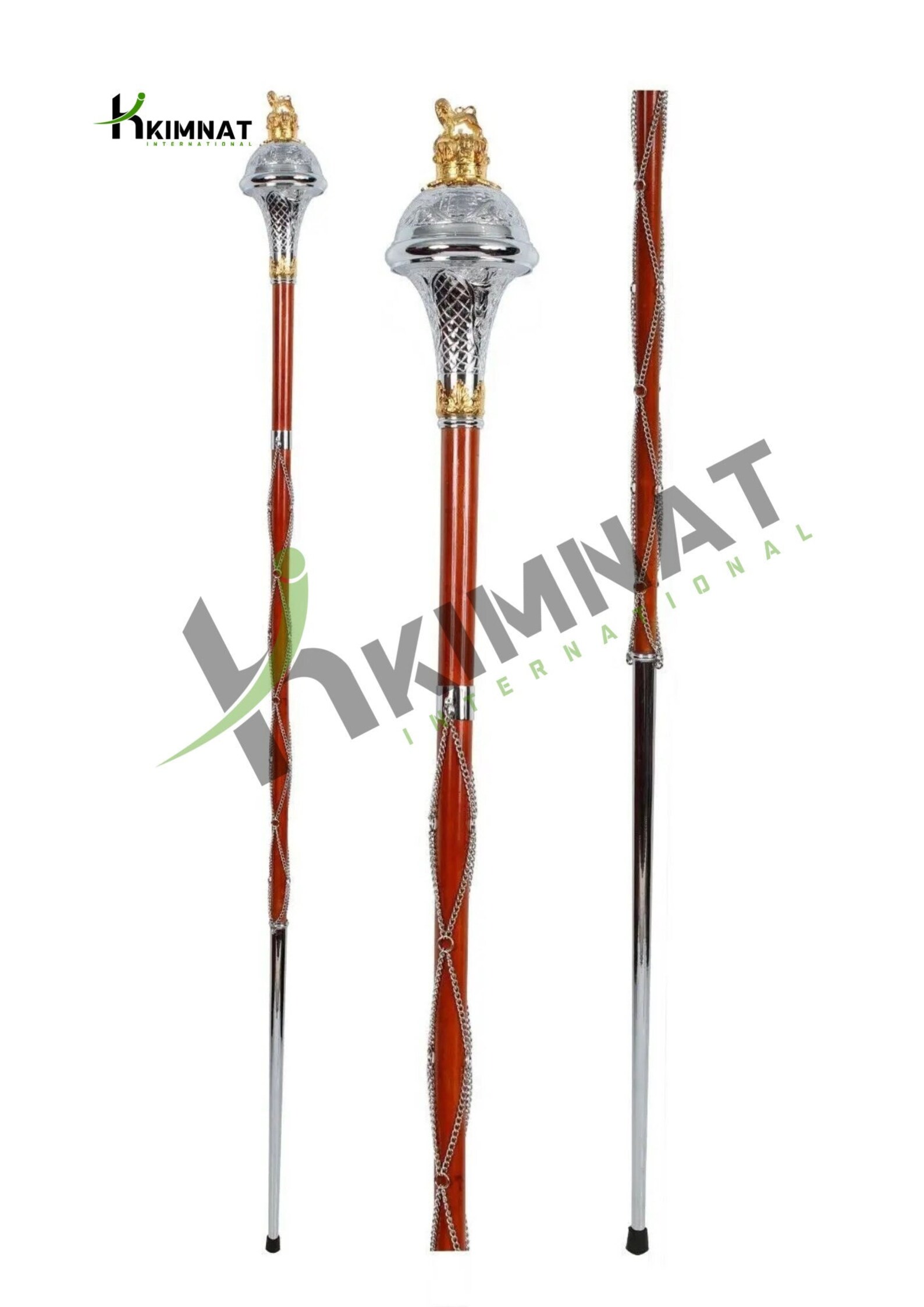 Professional Drum Major Mace Stave & Stick Gold Lion and Crown - Etsy