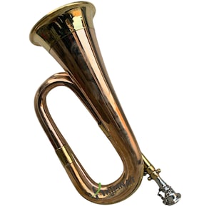 British Army Style Brass Bugle Tunable Bb Bugle With Mouthpiece - Etsy