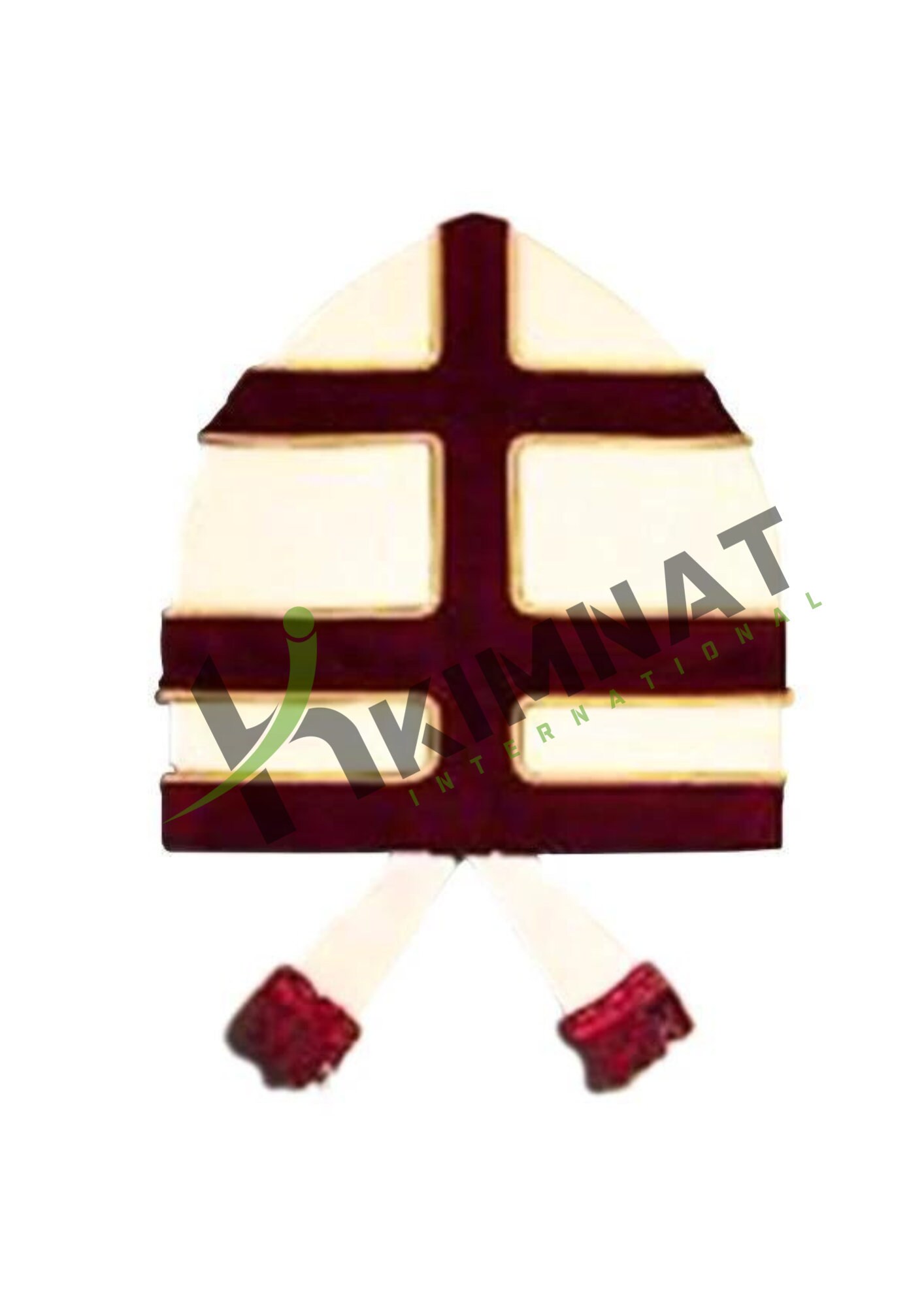 Handcrafted Masonic High Priest Knight Templar Miter in White and Red ...
