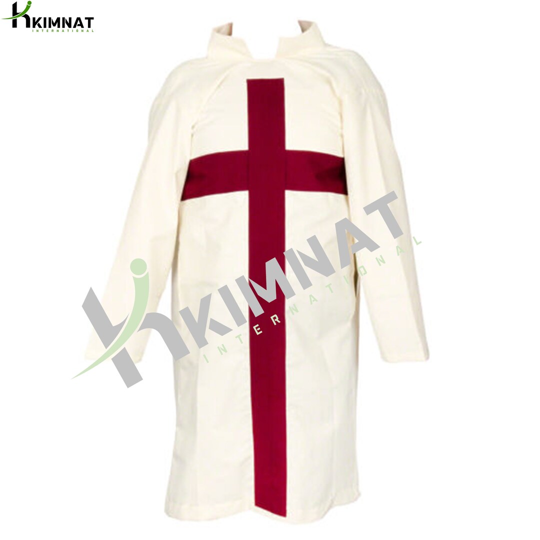 Knight Templar Tunic Cream Color Masonic Knight Templar's off White ...