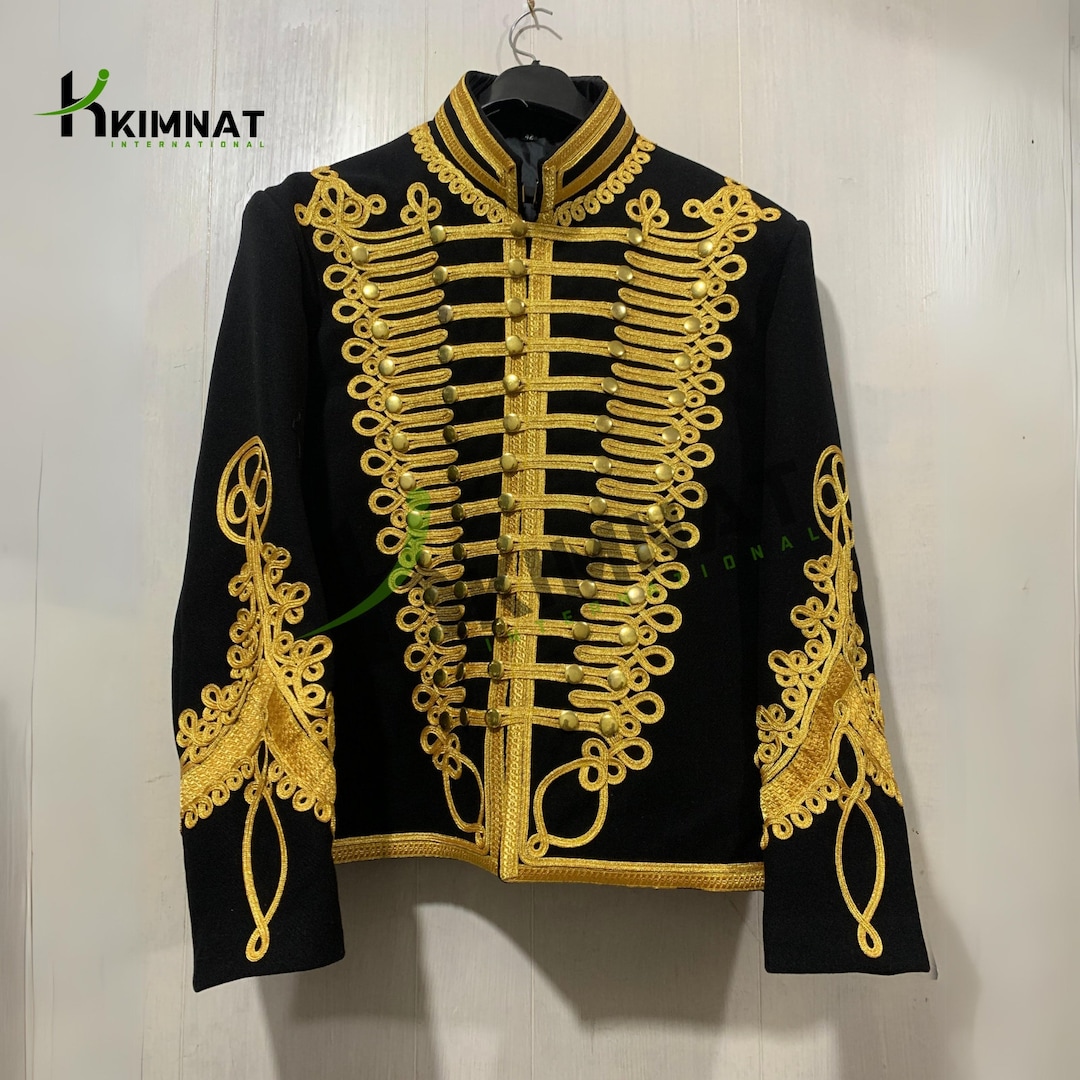Scottish Napoleonic Hussar Jacket | Handmade Military Uniform Tunic ...