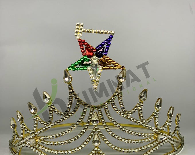 Masonic OES Worthy Matron Golden Crown Order of Eastern Star Adjustable ...