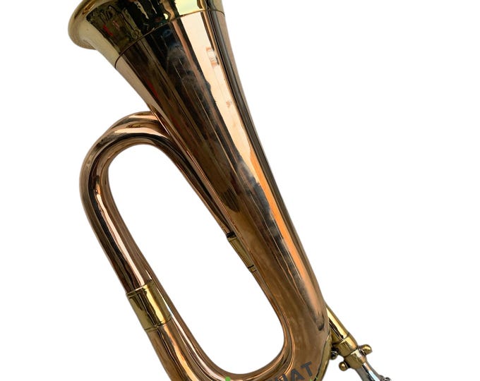 British Army Style Brass Bugle Tunable Bb Bugle With Mouthpiece - Etsy