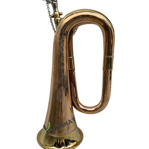 British Army Style Brass Bugle Tunable Bb Bugle With Mouthpiece - Etsy