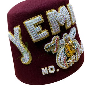 Custom Masonic Shriner Fez Hat - Personalized for Your Lodge Name ...