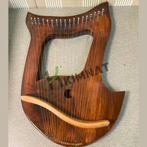 Scottish 18 Strings Beautiful Handmade Lyre Harp With Free Soft Case ...