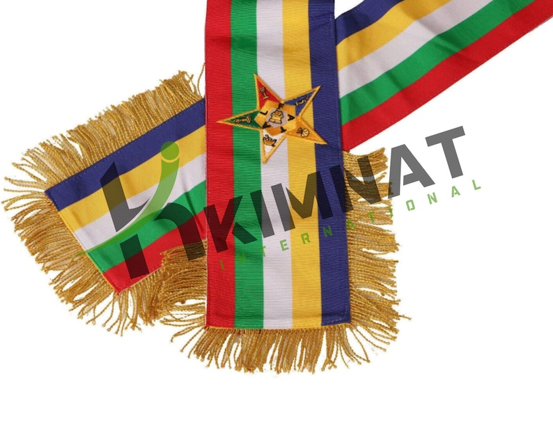 Masonic Order Eastern Star Sash, OES SASHES, Masonic SASHES, 5 Pieces ...