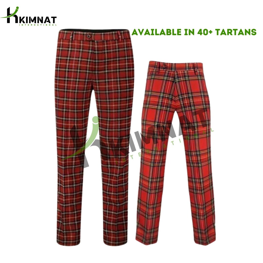 Scottish Men's Tartan Pants Custom Tartan Trew for Scottish Wedding ...