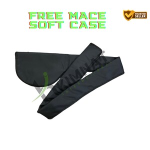 Drum Major Mace or Stave Plain Flat Head Top Three Part With Free Soft ...
