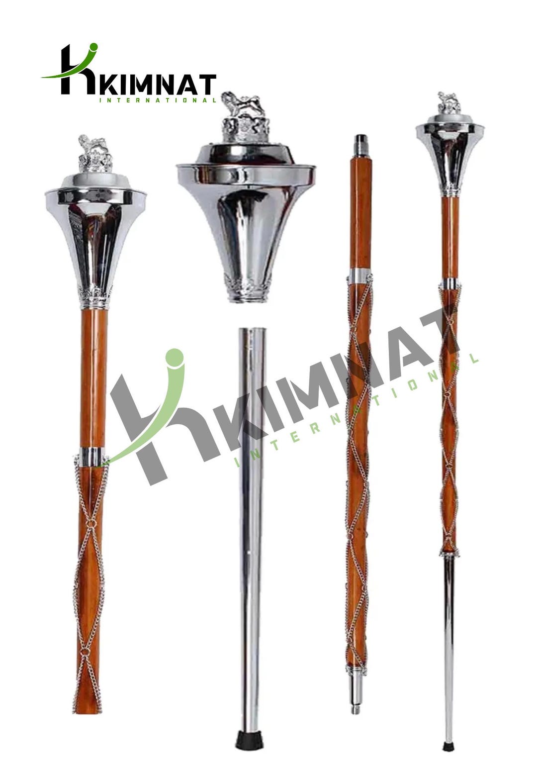Drum Major Mace: Chrome Lion & Crown Head, Malacca Cane Shaft - Etsy