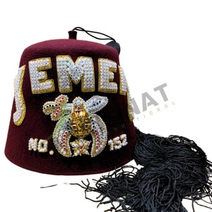 Custom Masonic Shriner Fez Hat - Personalized for Your Lodge Name ...
