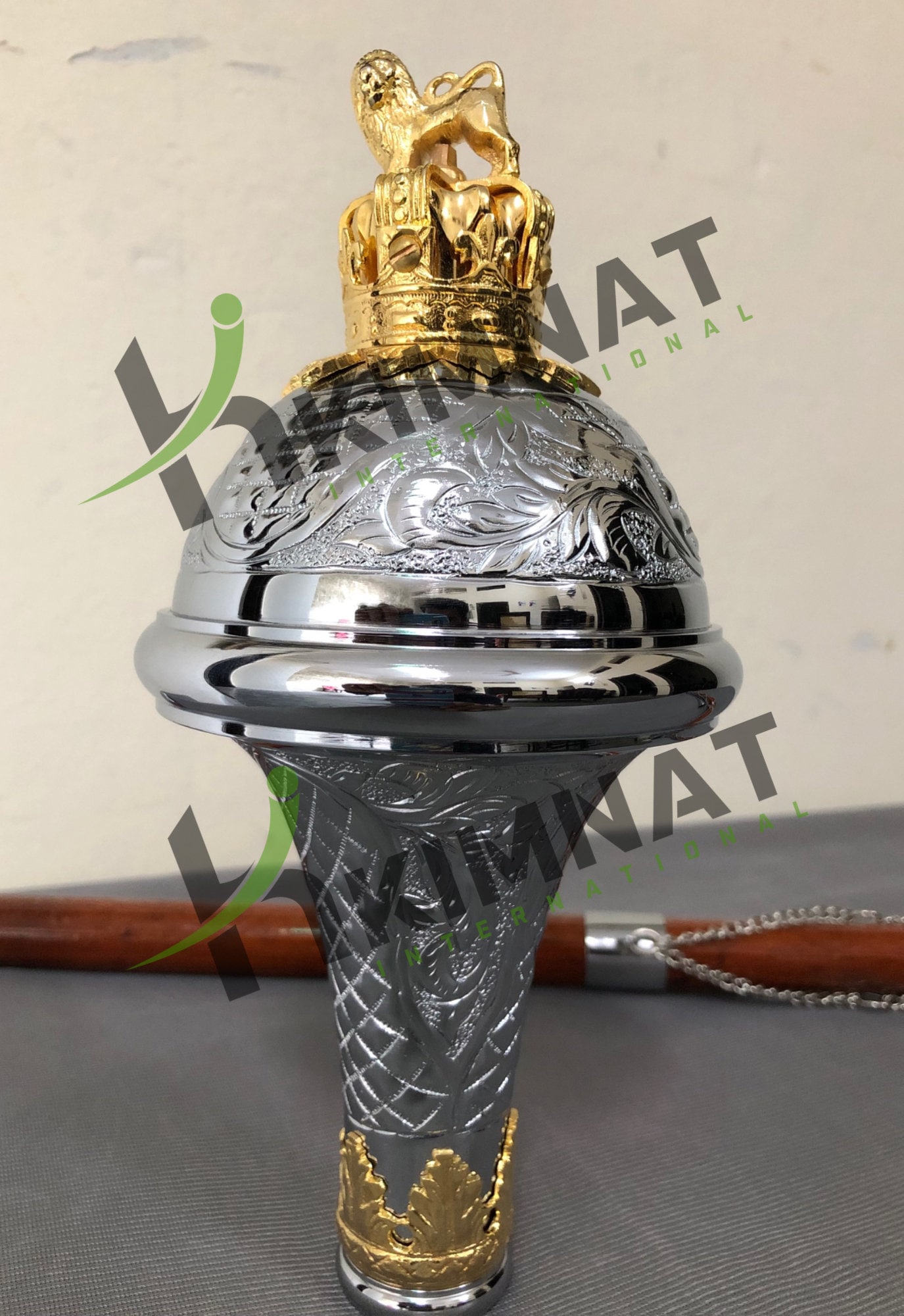 Drum Major Mace Trumpet Shape Lion Crown Gold Embossed Plated - Etsy