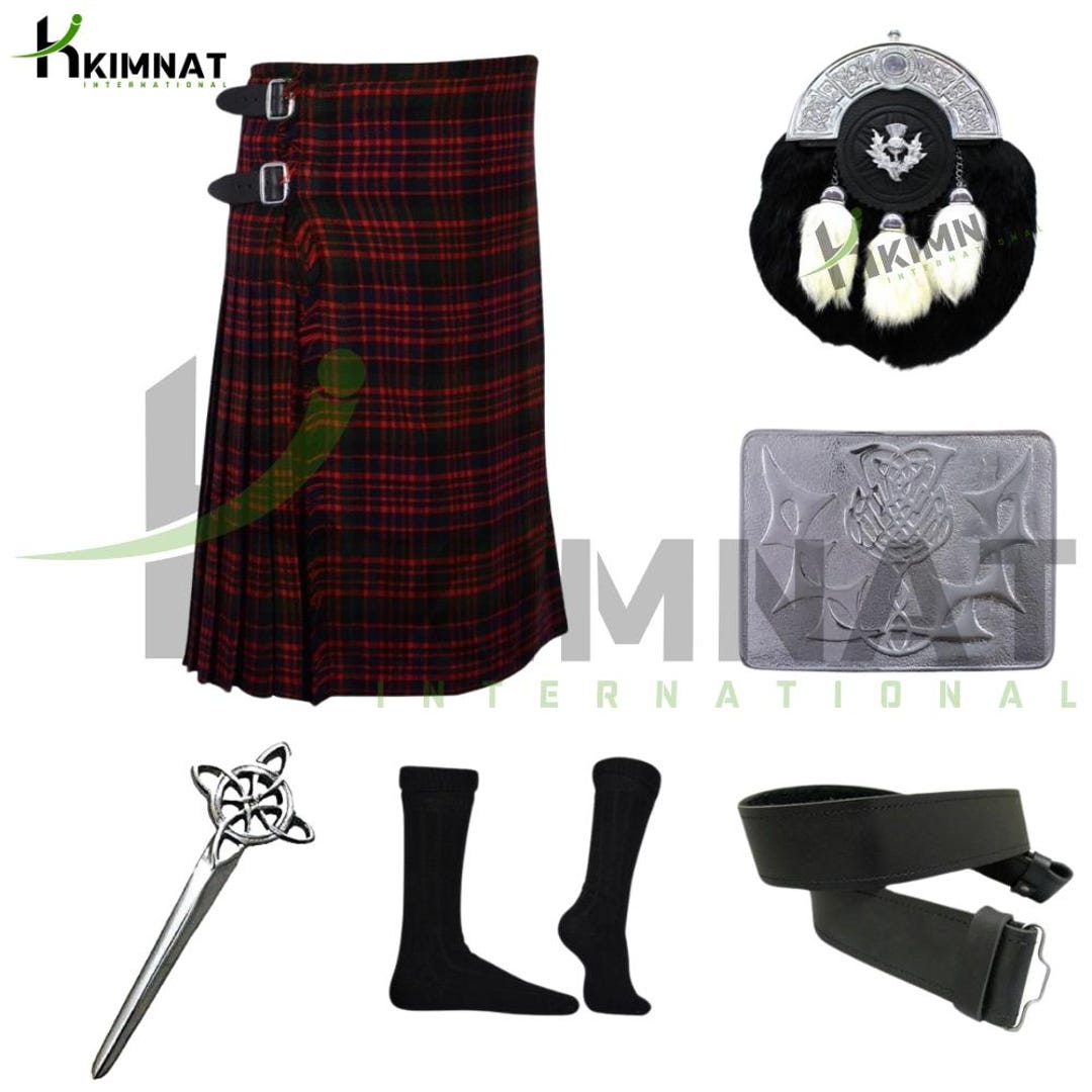 Macdonald Clan Tartan Kilt Set: Highland Thistle Outfit - Etsy