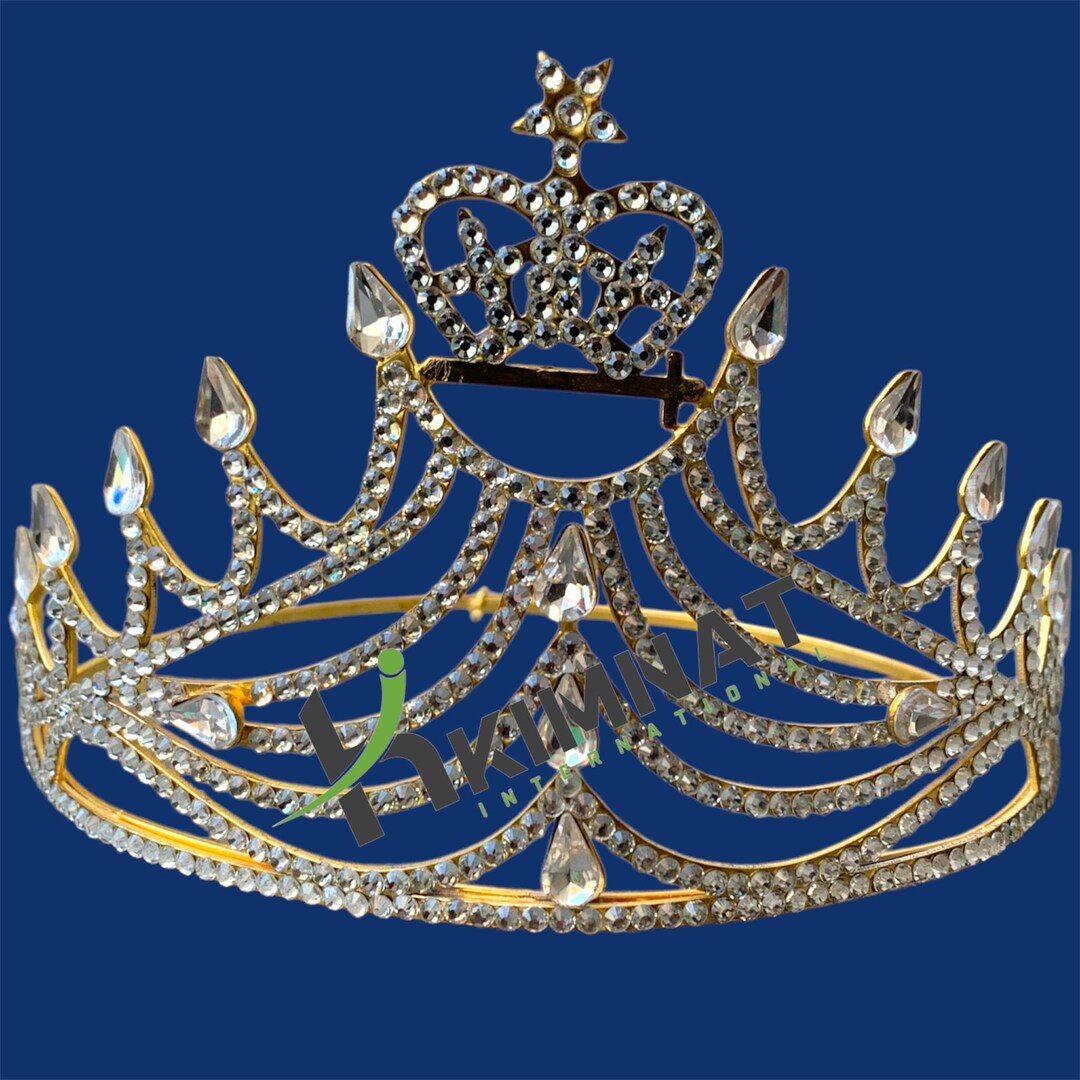 Masonic Amaranth Golden Matron Crown Adjustable Rhinestones Amaranth ...