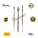 Professional Drum Major Mace Stave & Stick Gold Lion and Crown Chrome ...