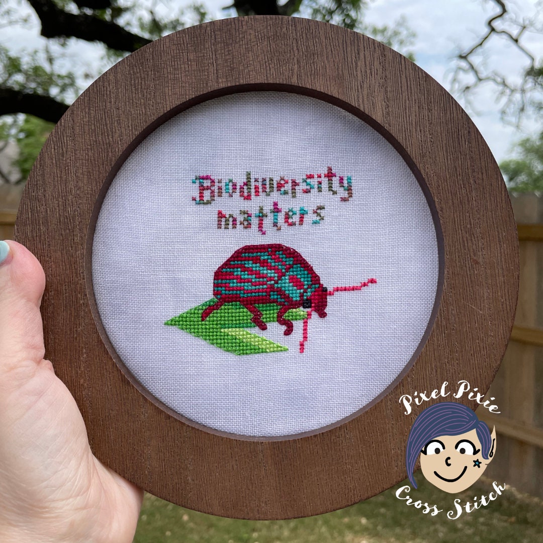 Beetle Cross Stitch Pattern, Bug Cross Stitch Pattern, Insect Cross ...