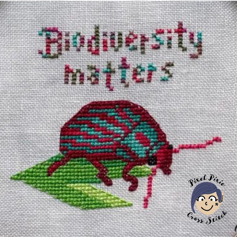 Beetle Cross Stitch Pattern, Bug Cross Stitch Pattern, Insect Cross ...
