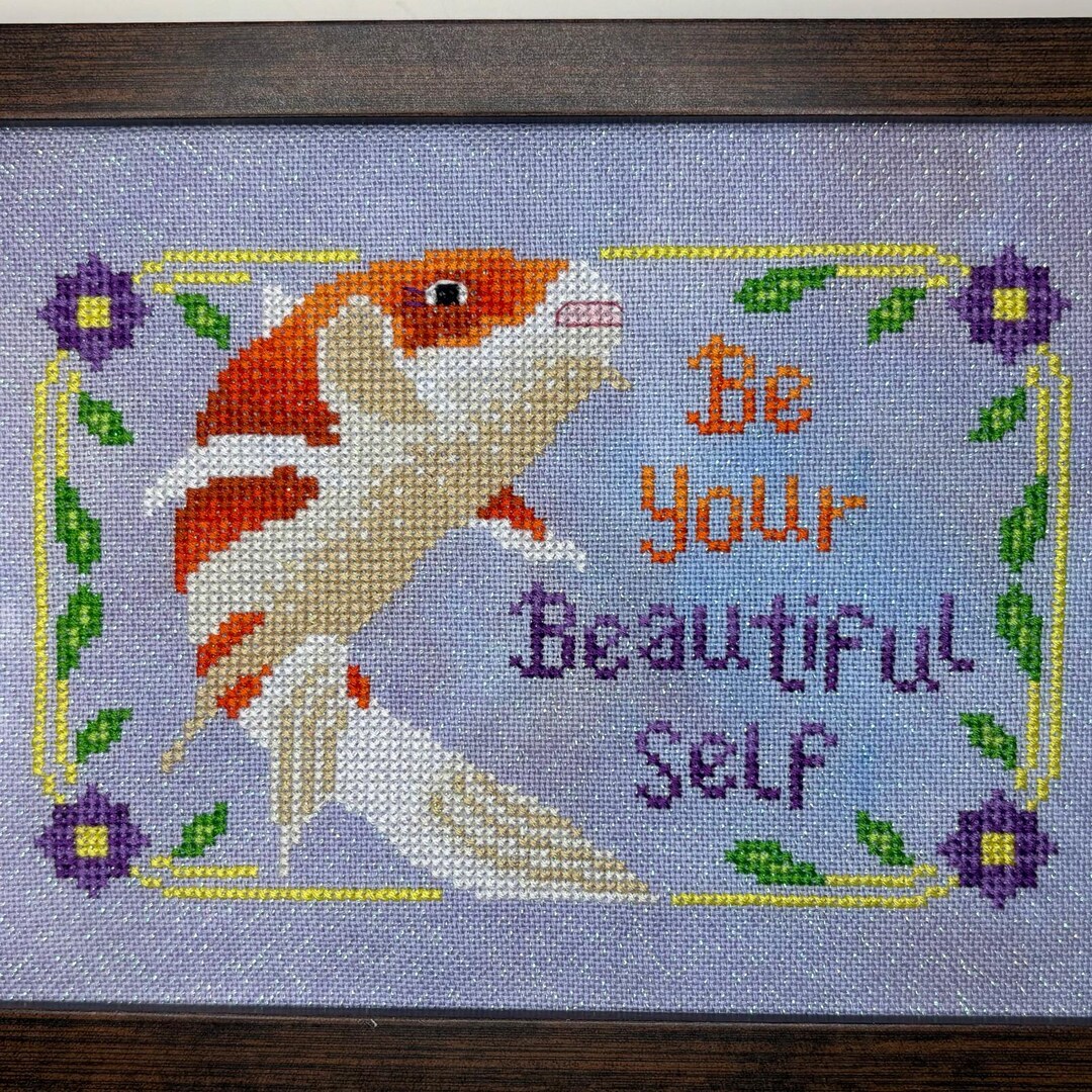 Koi Fish Cross Stitch Pattern, Fish Cross Stitch Pattern, Beautiful ...