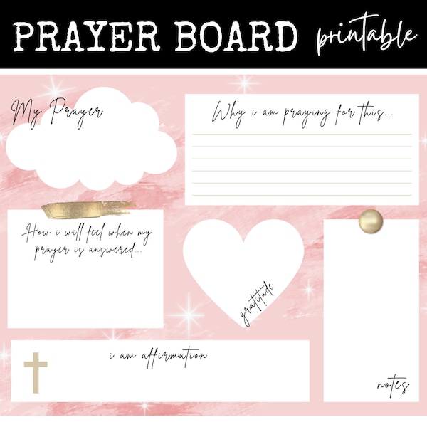 Prayer Board Printables - Etsy