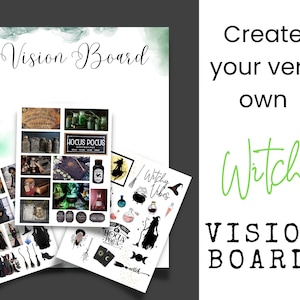 Vision Board Kit Printable, Witch Vision Board for Manifesting, Salem ...