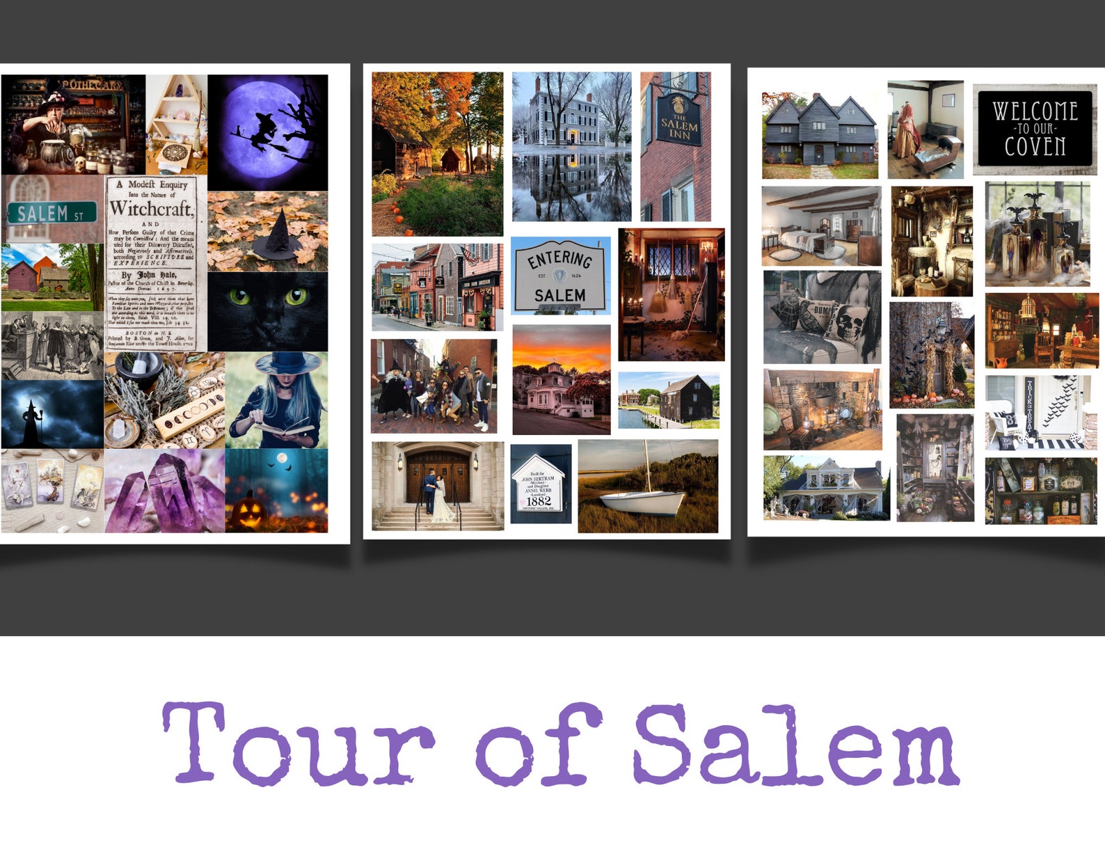 Vision Board Kit Printable, Witch Vision Board for Manifesting, Salem ...