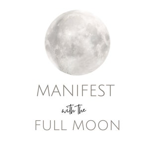 Printable Full Moon Journal Pages for Manifesting With the - Etsy