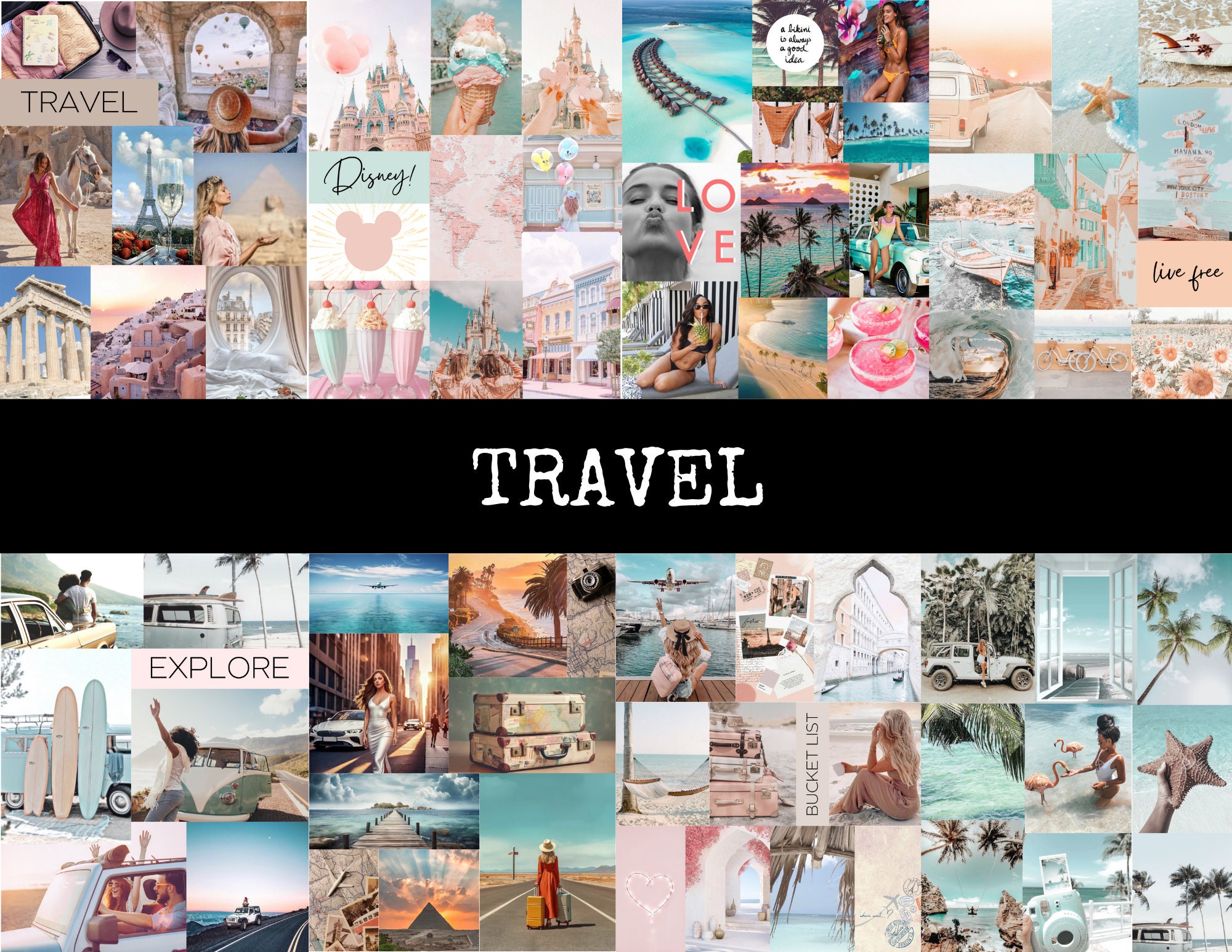 Vision Board Printable Photo Bundle for Creating a Vision Board, Vision ...