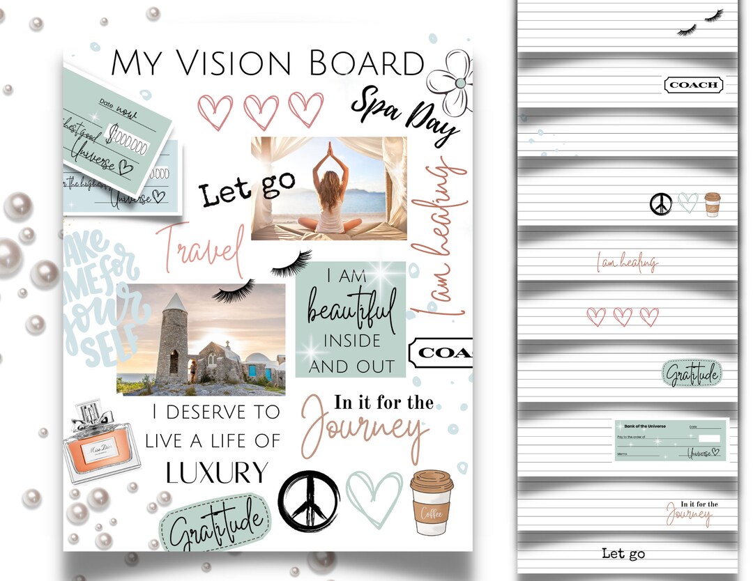 New Manifest Writing Paper And Journal Inserts Printable Vision Board Journaling Pages 10