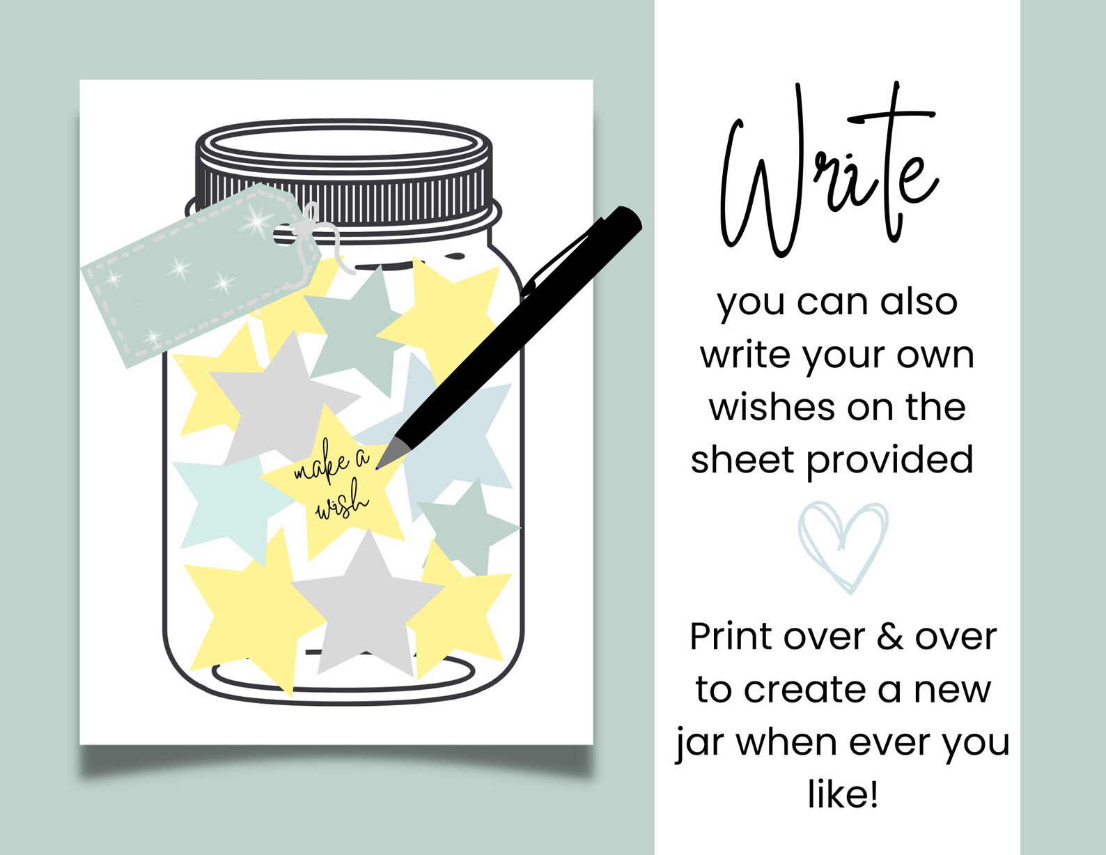Make a Wish Kit Printable, Wish Upon a Star Printable Activity for All ...