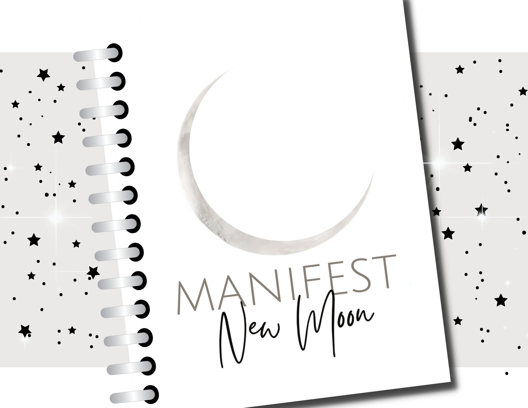 New Moon Journal for Manifesting With the Moon Printable New - Etsy
