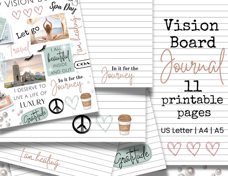 Printable Heart Note Paper for Grocery Lists Note Taking to - Etsy