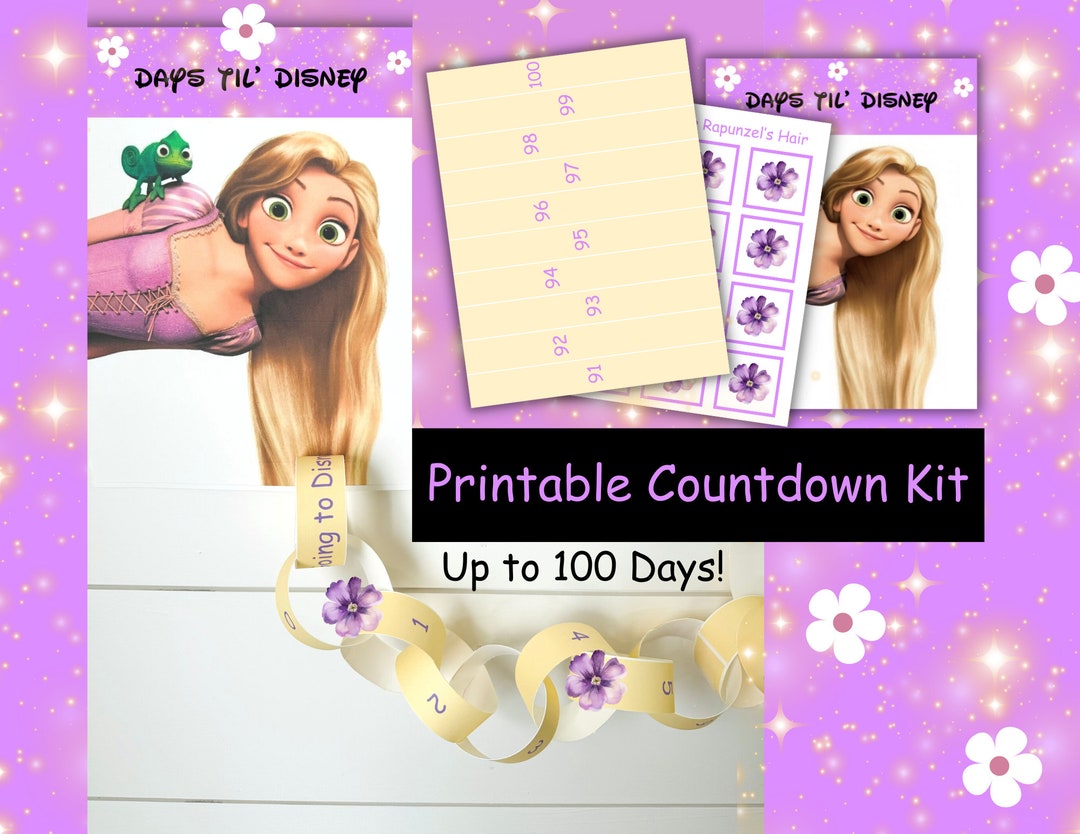Printable Countdown Paper Chain Kit, Count Down the Days Until Your ...