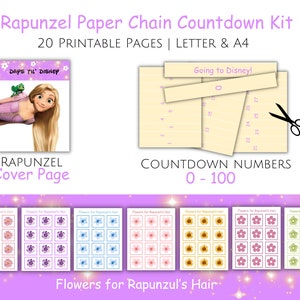 Printable Countdown Paper Chain Kit, Count Down the Days Until Your ...