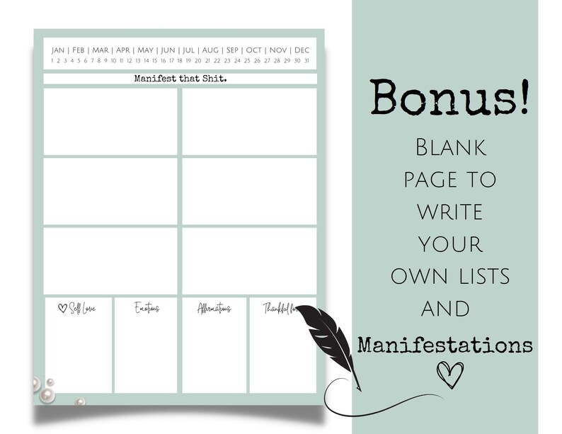 Manifest & Organize Printable To-do List for Organization and - Etsy