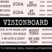 Vision Board Words, Phrases and Affirmations Printable, 2024 My Year ...